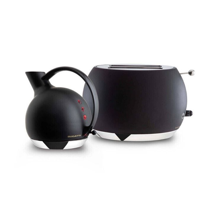 Bugatti Italy Romeo Toaster and Giulietta Kettle Set - Black - Bunnings ...