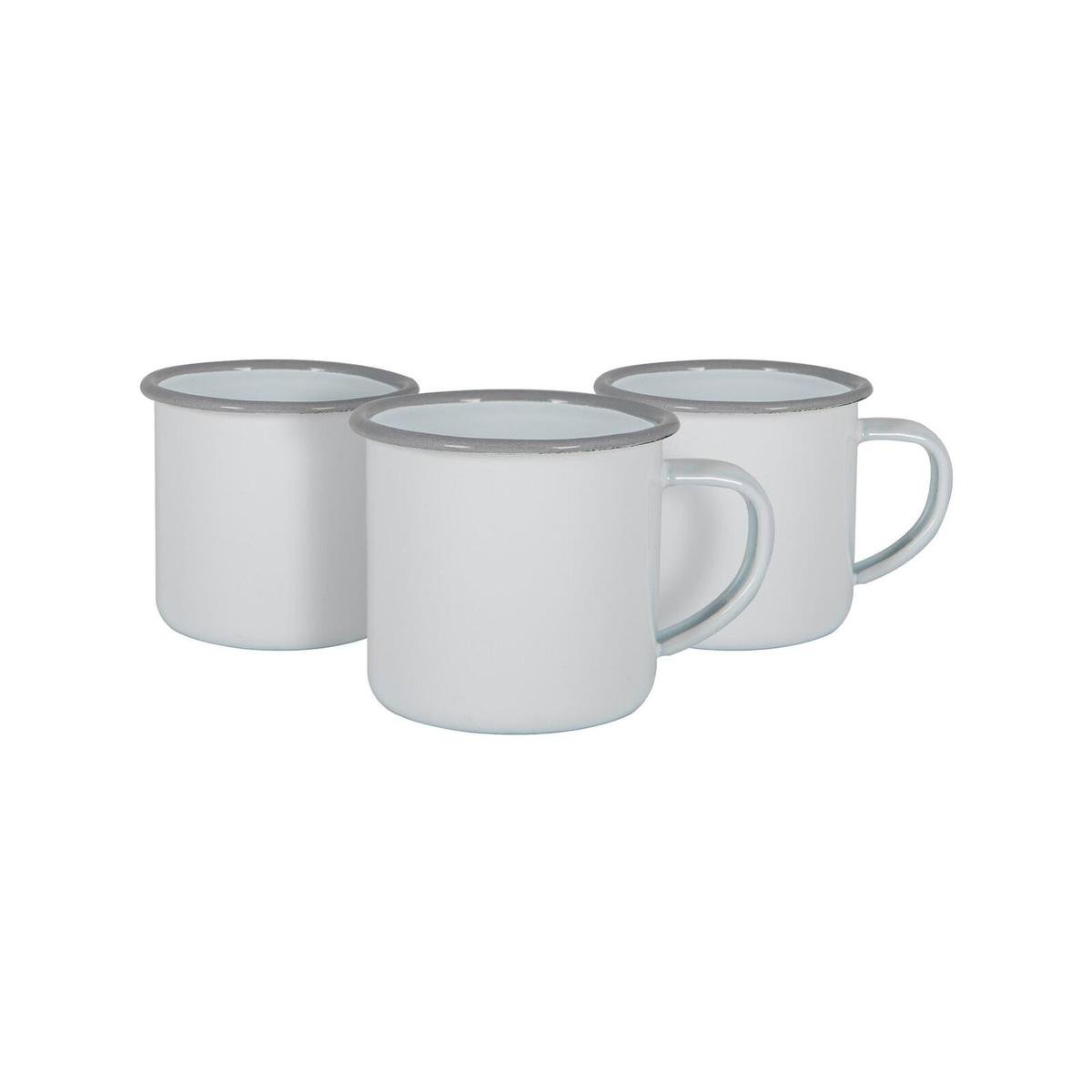 Argon Tableware White Enamel Espresso Cups - 130ml - Pack Of 12 ...