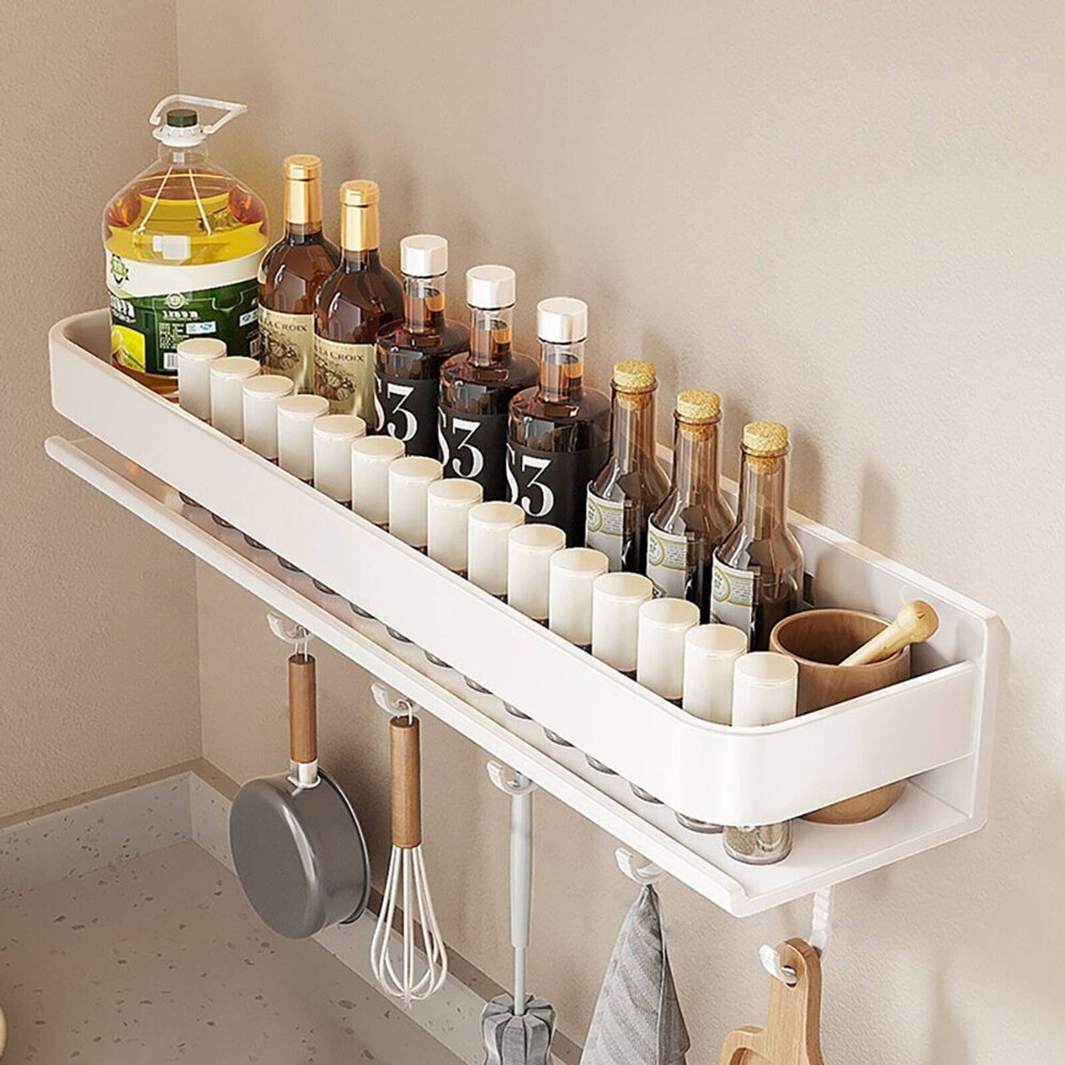 Kitchen Bathroom Laundry Benchtop Stand Shelf Organiser Rack Storage ...