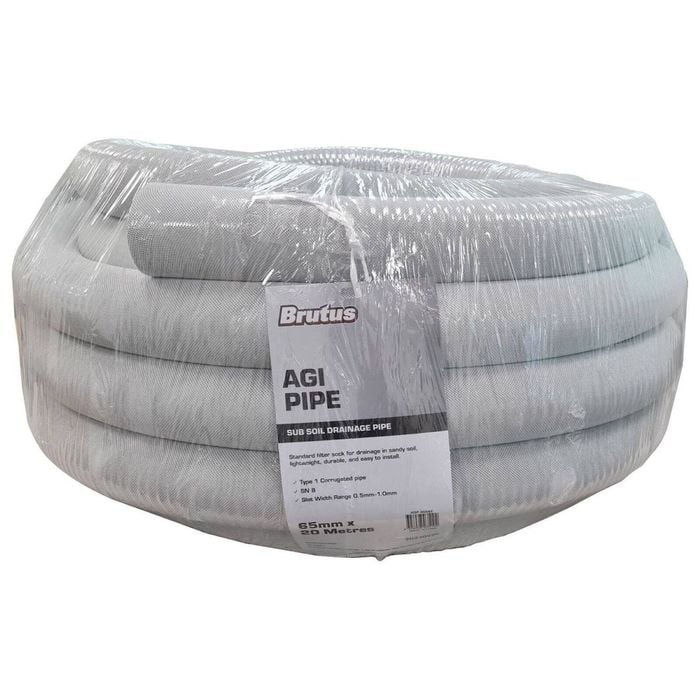 Brutus 65mm x 25mm Slotted And Socked Agi Pipe - Bunnings New Zealand