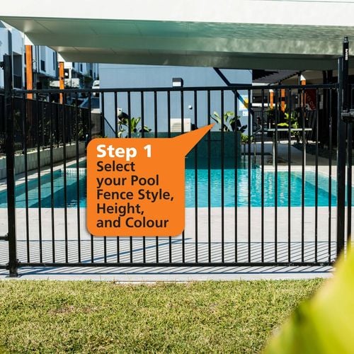 ProtectorAl 2400W x 1500H Deep Ocean Aluminium Batten Pool Fence Panel ...