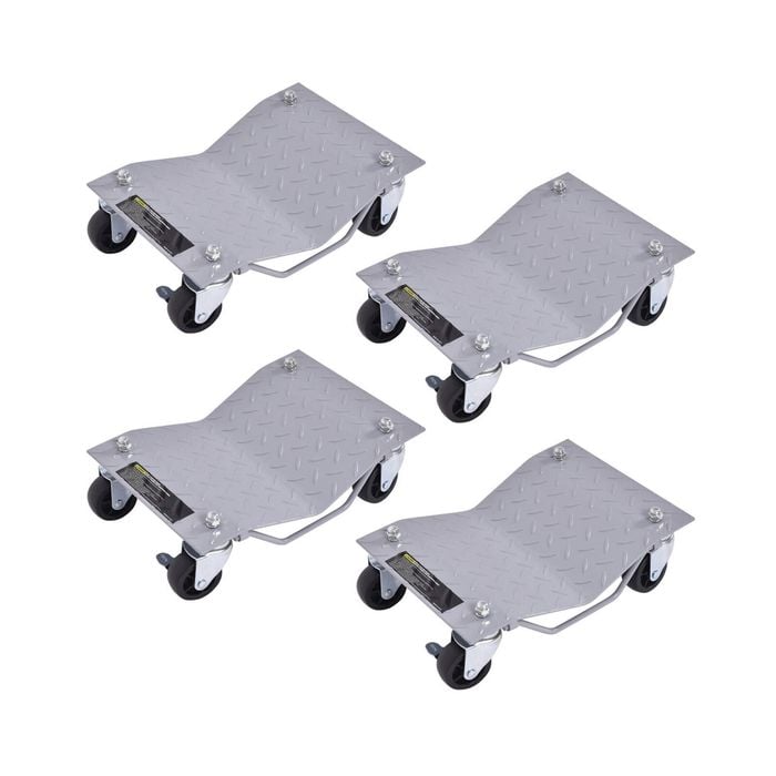 Costway 4x Car Wheels Dolly Heavy Duty Vehicle Dollies Auto Repair ...