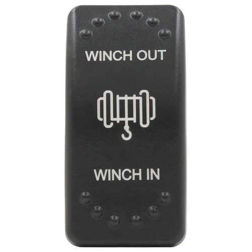 Switch Boss Dual Blue LED Laser Etched Rocker Switch - Winch In/Winch ...