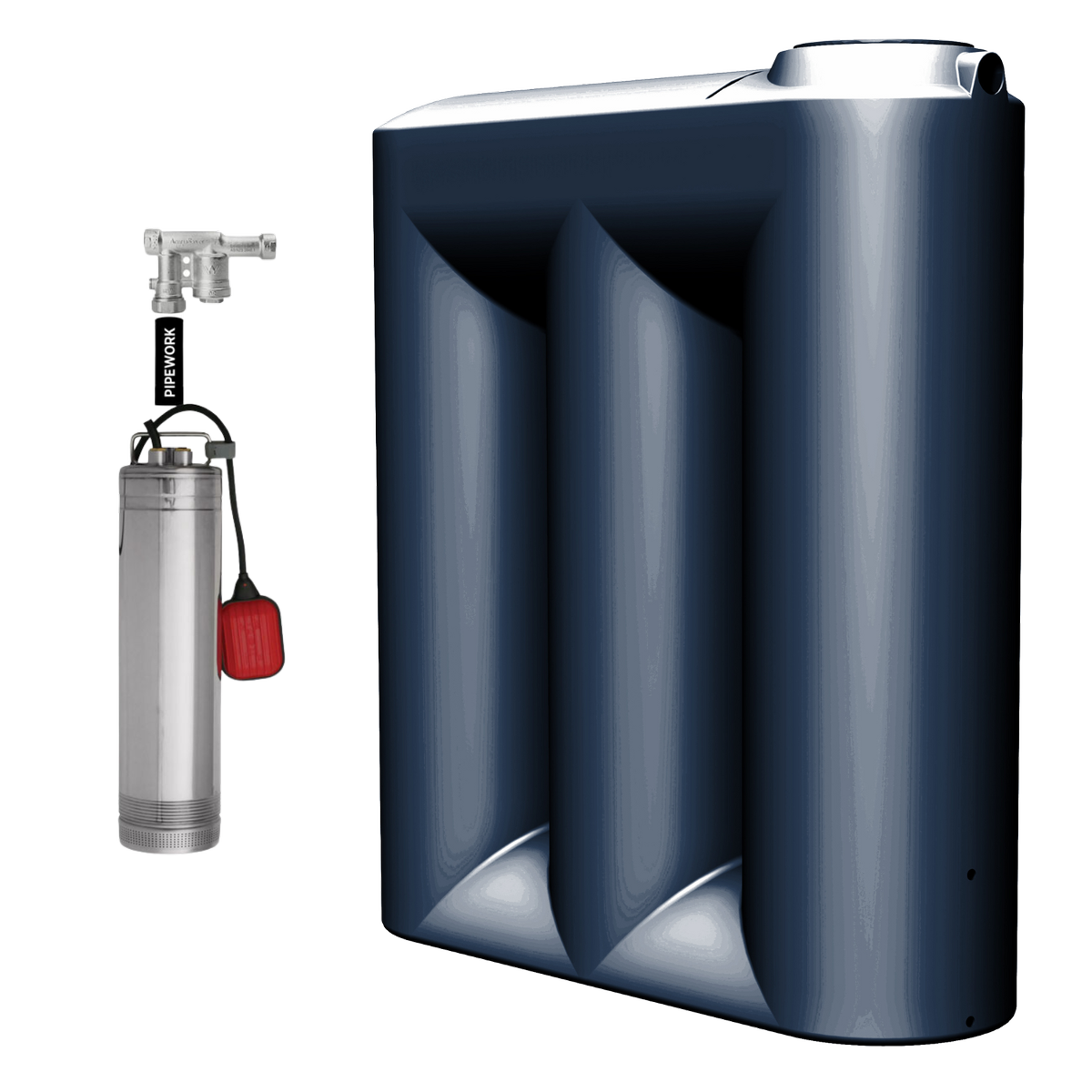 NextGenRoto 2000L Mountain Blue Water Tank Pump Package - Bunnings ...