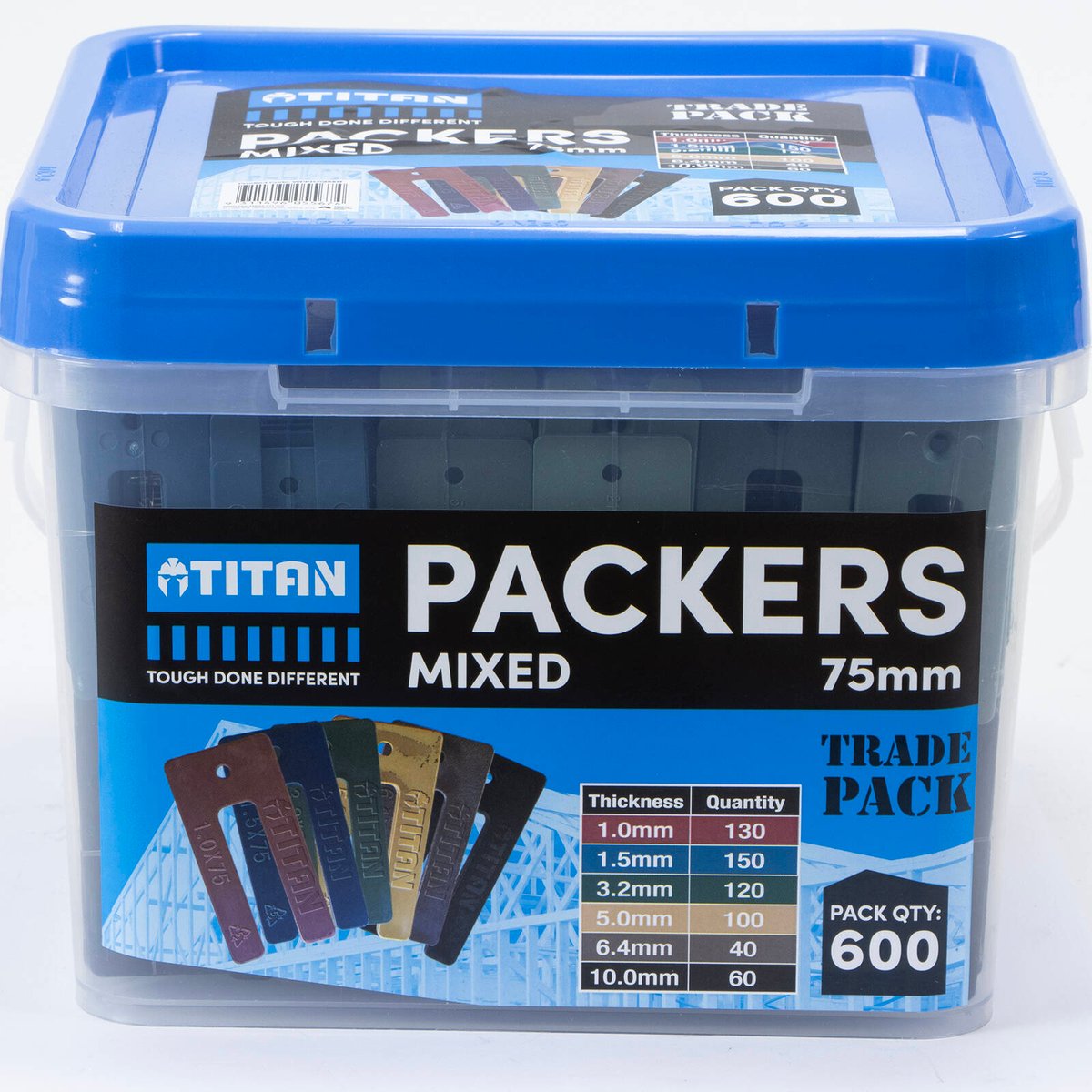 Titan 75mm 600 Piece Mixed Window Packers - Bunnings Australia