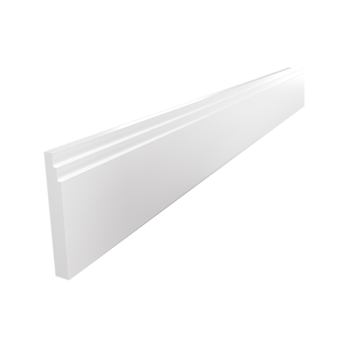138 x 18mm 2.7m White Primed FJ Step Pine Moulding - Bunnings Australia
