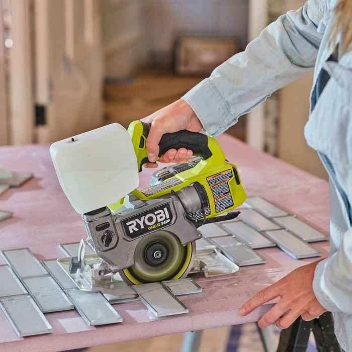 Ryobi 18V ONE HP Brushless 127mm Tile And Masonry Saw Tool Only Bunnings New Zealand