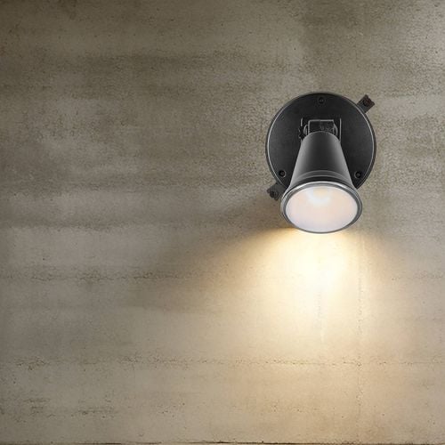 Brilliant Black Lamy DIY Single Head Security Light - Bunnings Australia
