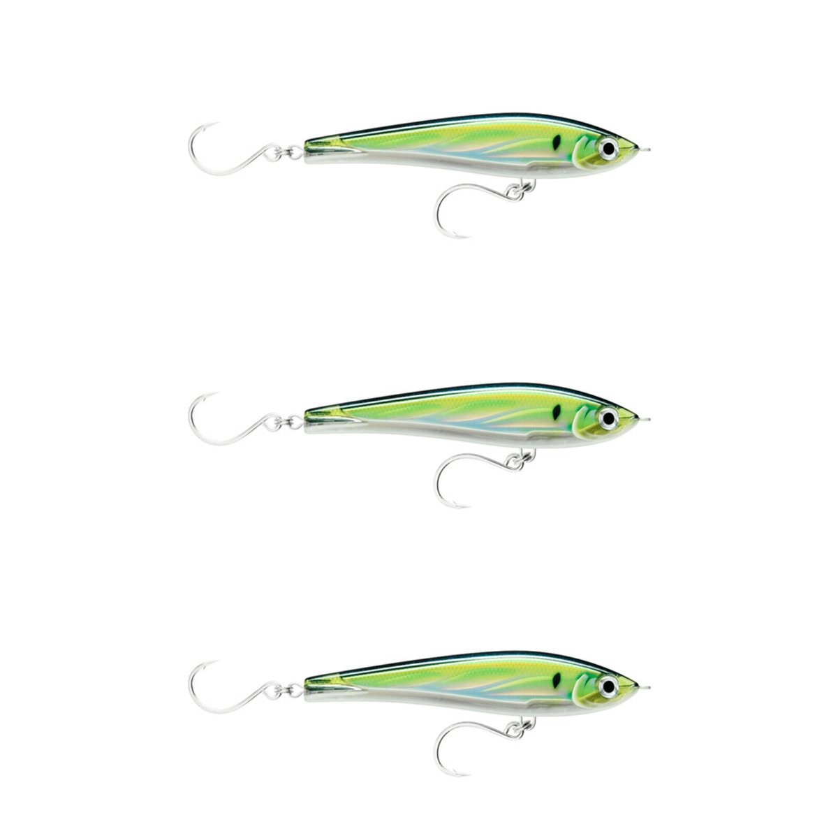 3x Rapala 17cm X Rap Magnum Stick Slow Sink Bait Fishing Lures ...