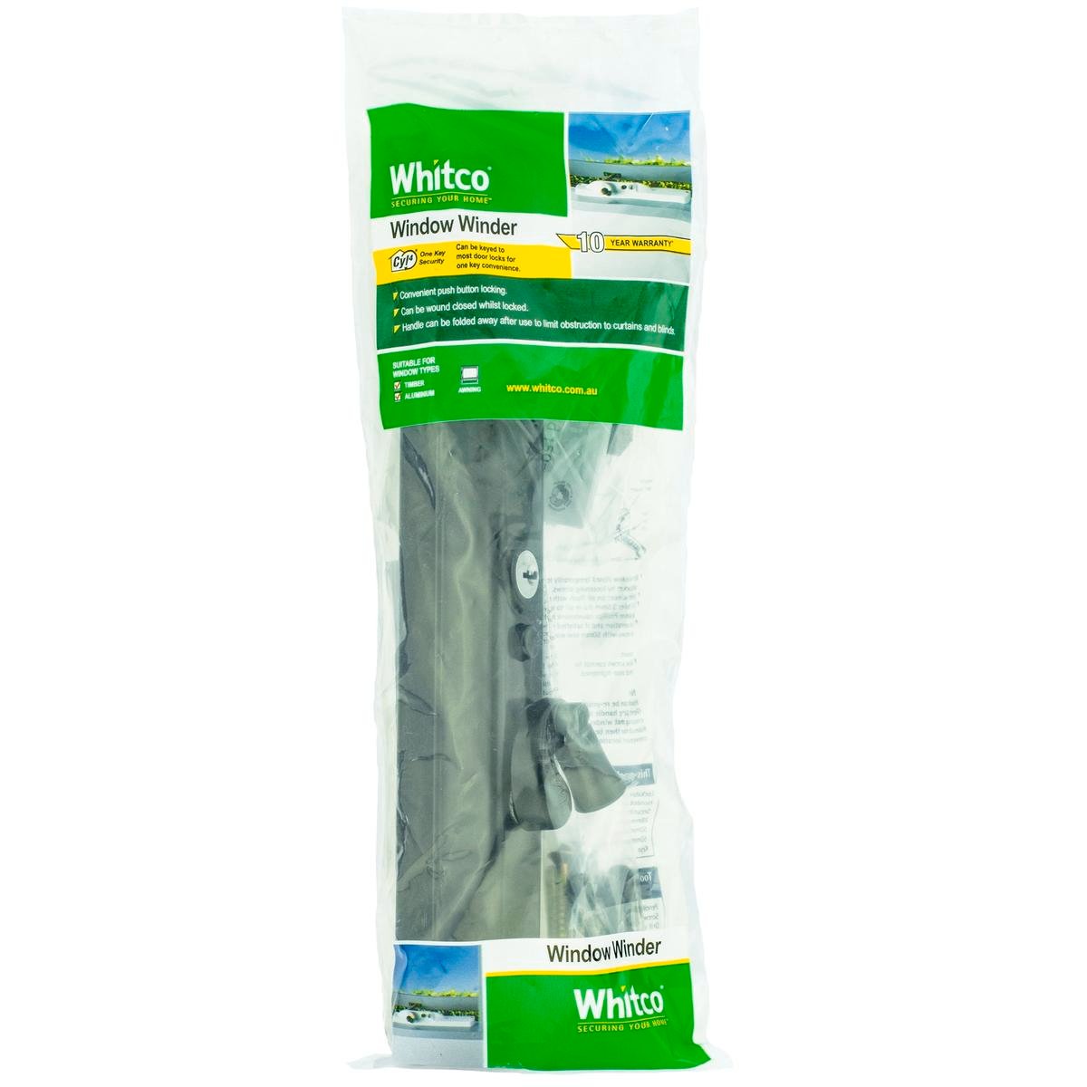 Whitco Black Lockable Window Winder - Bunnings Australia
