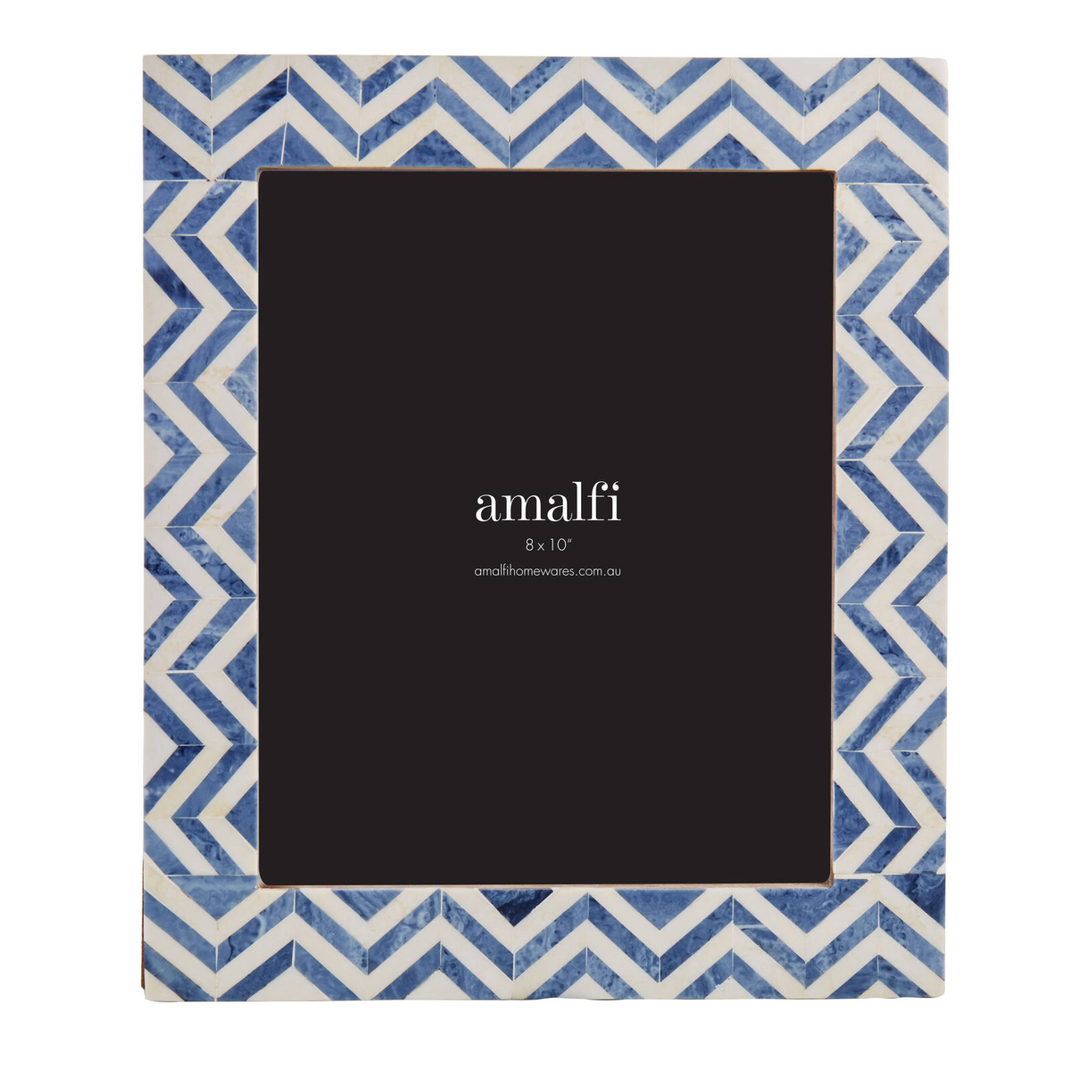 Amalfi Karan Wood & Resin Photo Frame 8x10" Blue & White 20x25cm ...