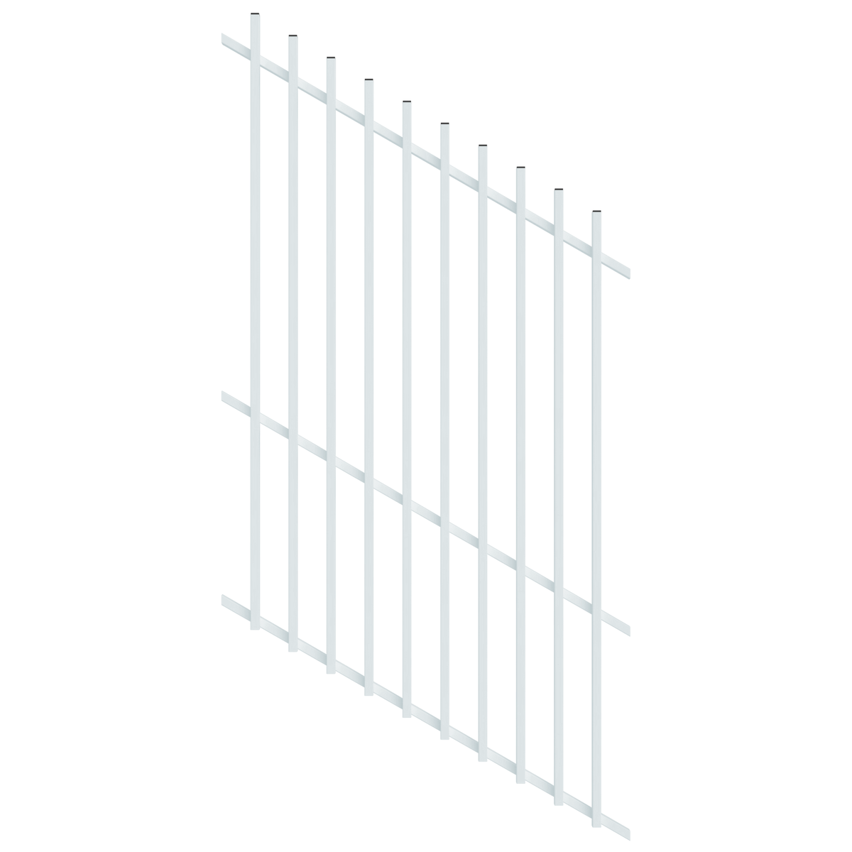 ProtectorAl 0350-1200W x 1800H Pearl White Radiator Pool Fence Panel ...