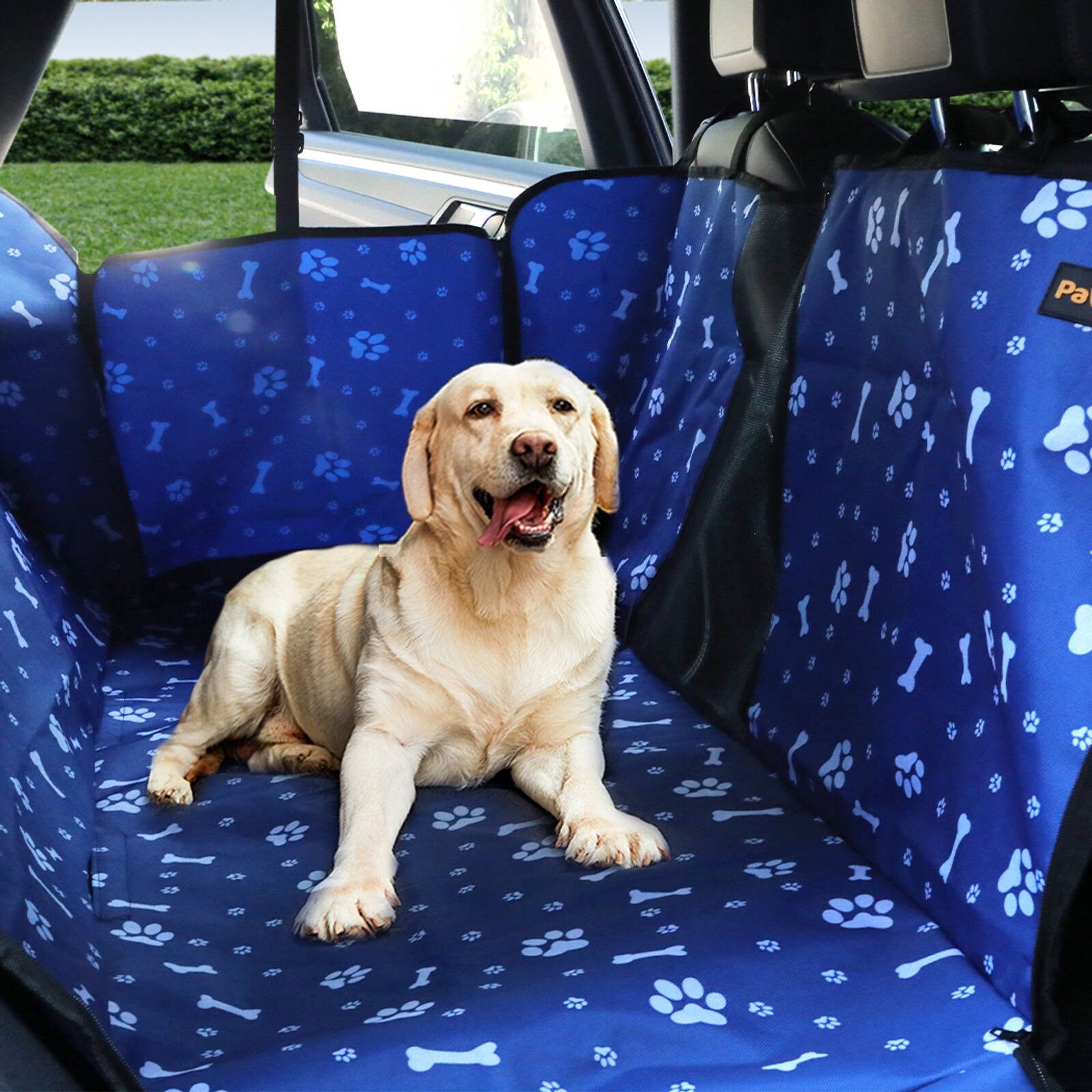 PaWz Waterproof Pet Car Seat Cover in Blue Colour Bunnings Australia