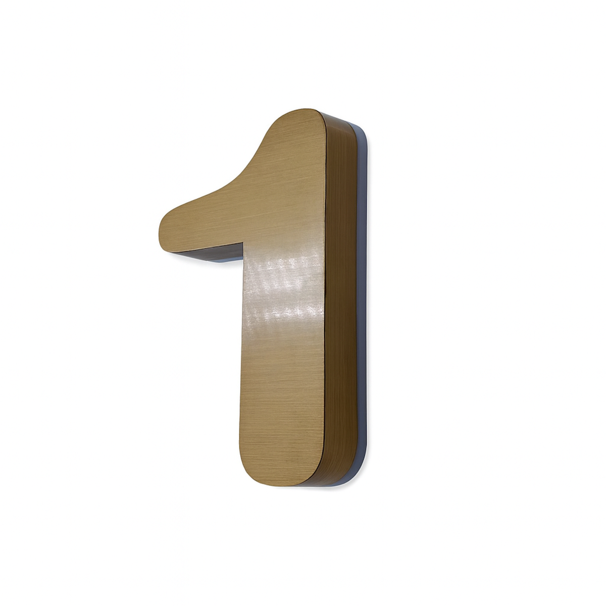 Chrome LED House Number Backlit 200mmH - Bunnings Australia