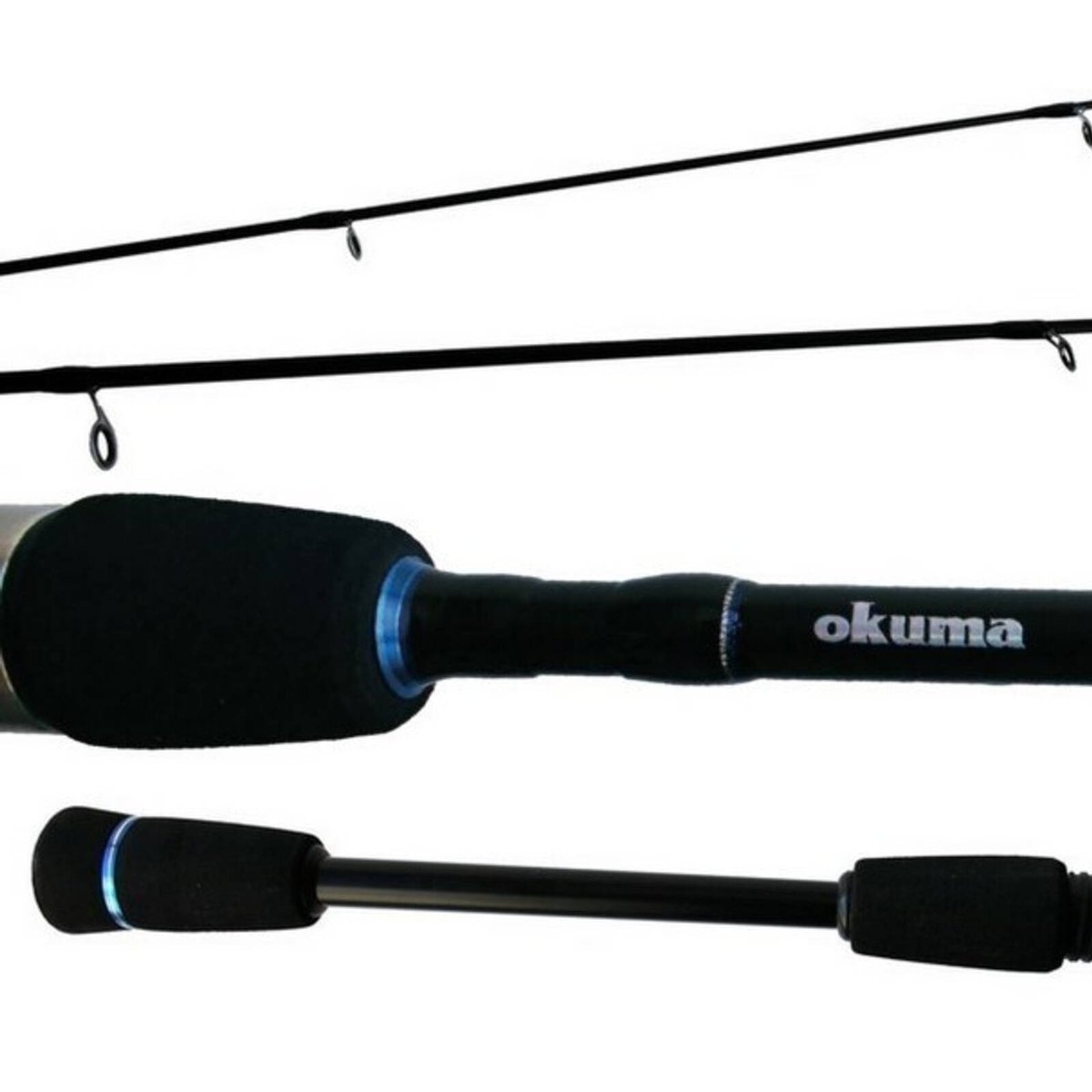 6'6 Okuma Sakana 6-14lb Graphite Spin Rod - 2 Piece Spinning Rod with ...