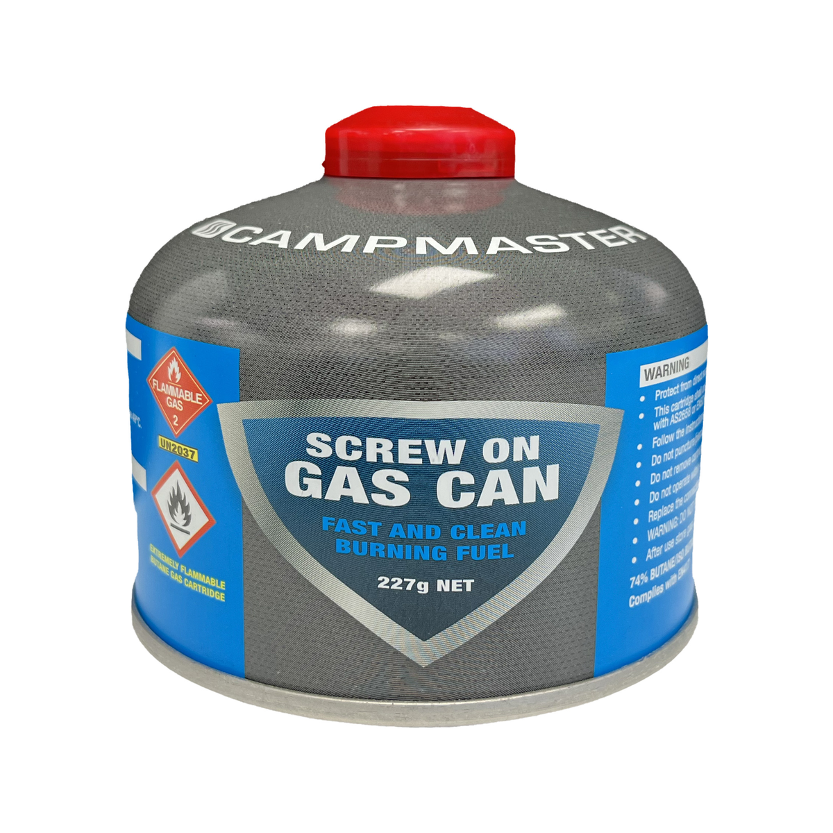 Campmaster 227g Threaded Propane Butane Gas Cartridge - Bunnings New ...
