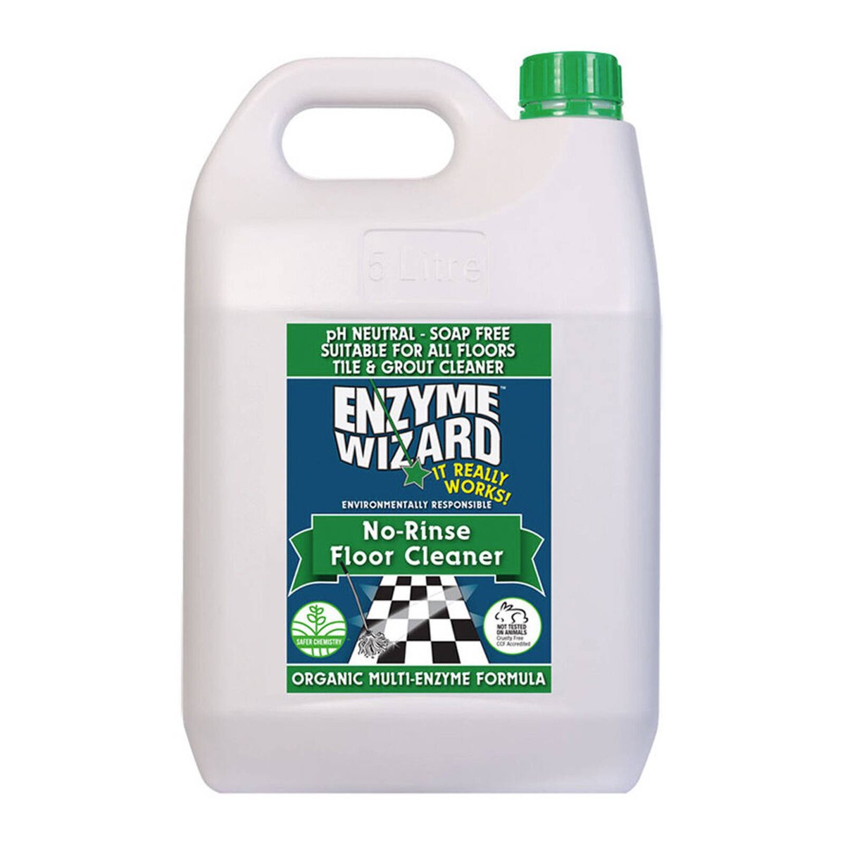Enzyme Wizard No Rinse PH Neutral Tile and Grout Cleaner 5L - Bunnings ...