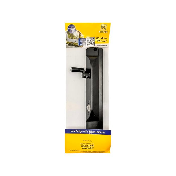 Remsafe Stainless Steel Black Window Winder - Bunnings Australia