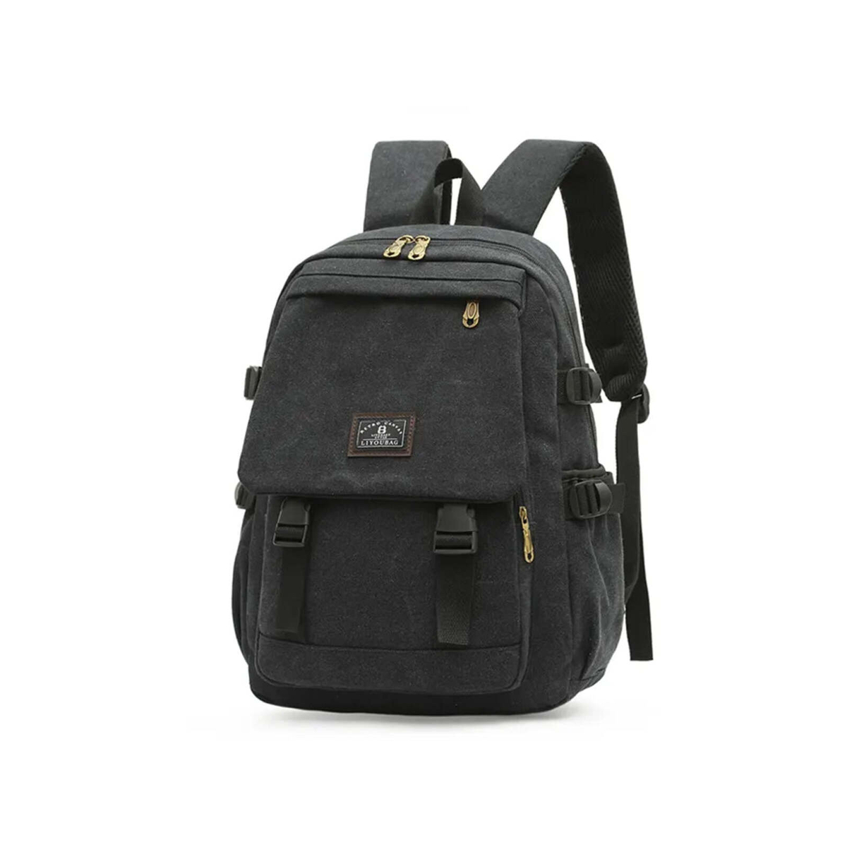 Unisex Leisure Canvas Backpack Durable Waterproof Outdoor Travel ...