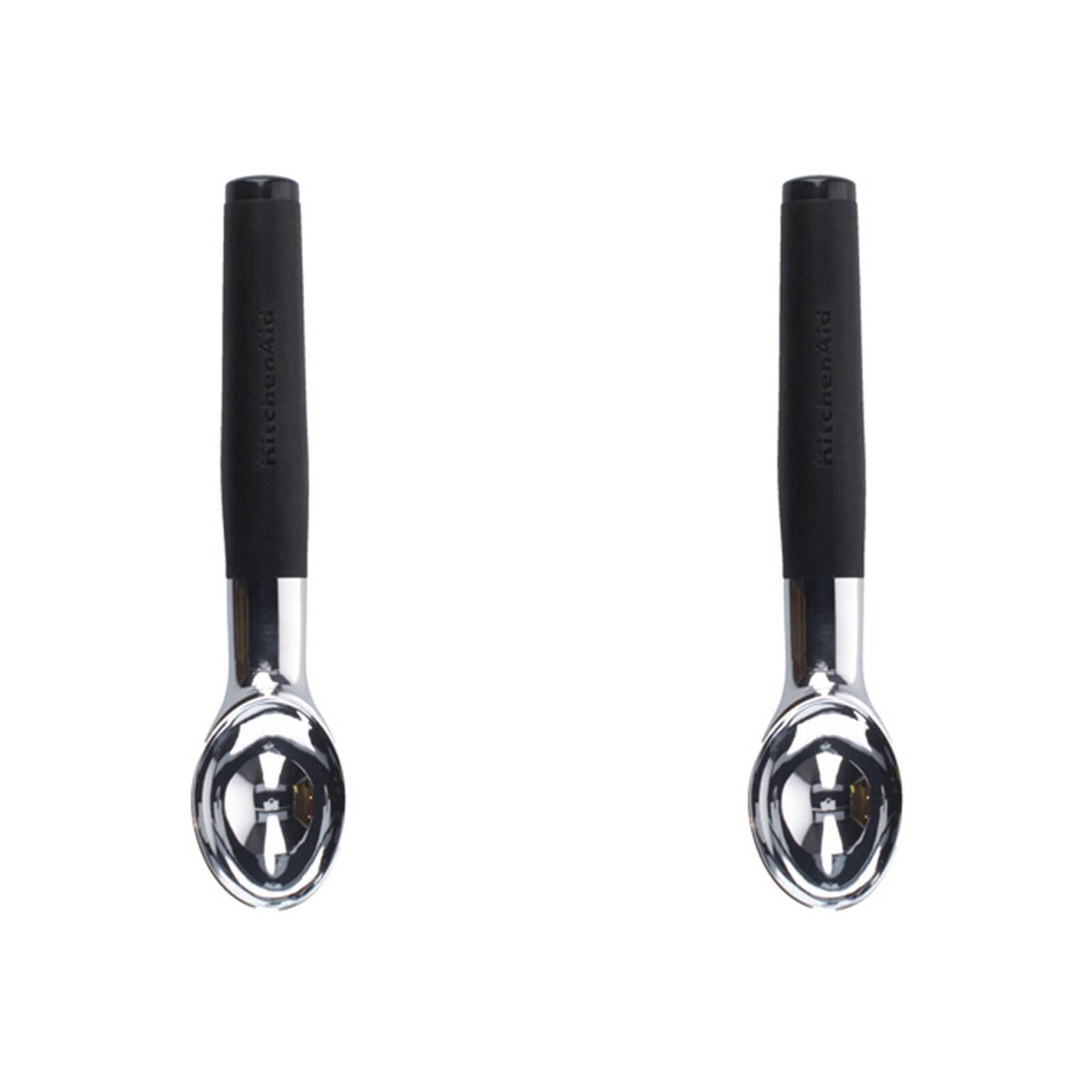 2PK KitchenAid Ice Cream Scoop Silicone Handle 22cm - Black - Bunnings ...