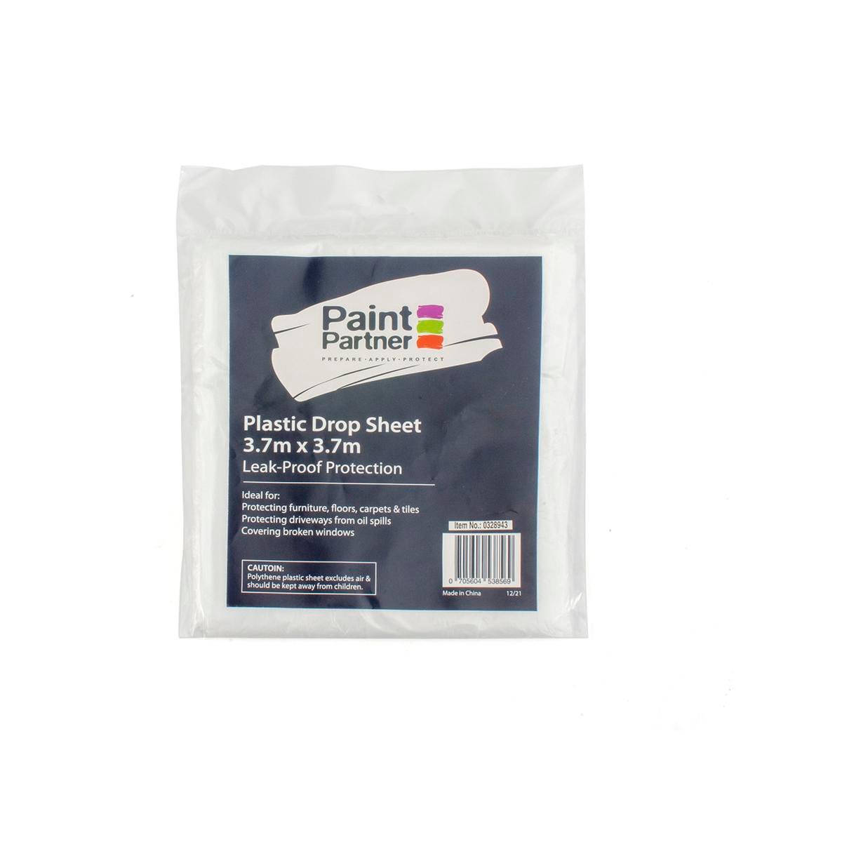 Paint Partner 3.7 x 3.7m Plastic Drop Sheet - Bunnings New Zealand