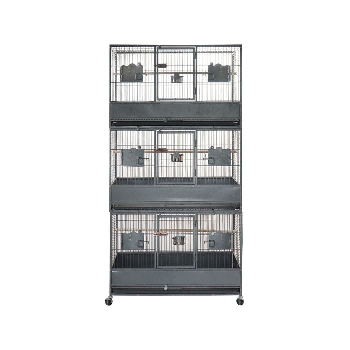 YES4PETS 187cm XL Triple Stackers Breeding Bird Parrot Cage Cockatoos Aviary - Bunnings Australia
