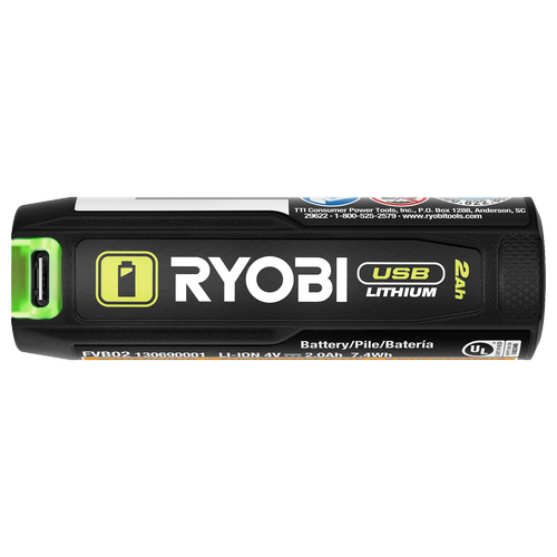 Ryobi 2.0Ah USB Lithium Battery Power Bank RB4L2020 - Twin Pack ...