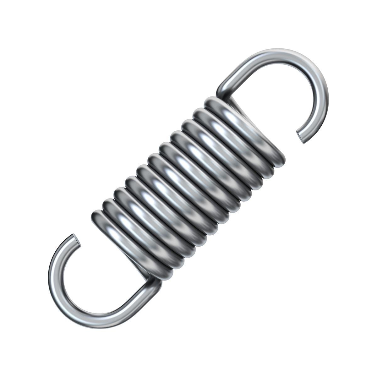 Century Spring Corp 8 x 76.2 x 0.7mm Extension Spring - 2 Pack ...