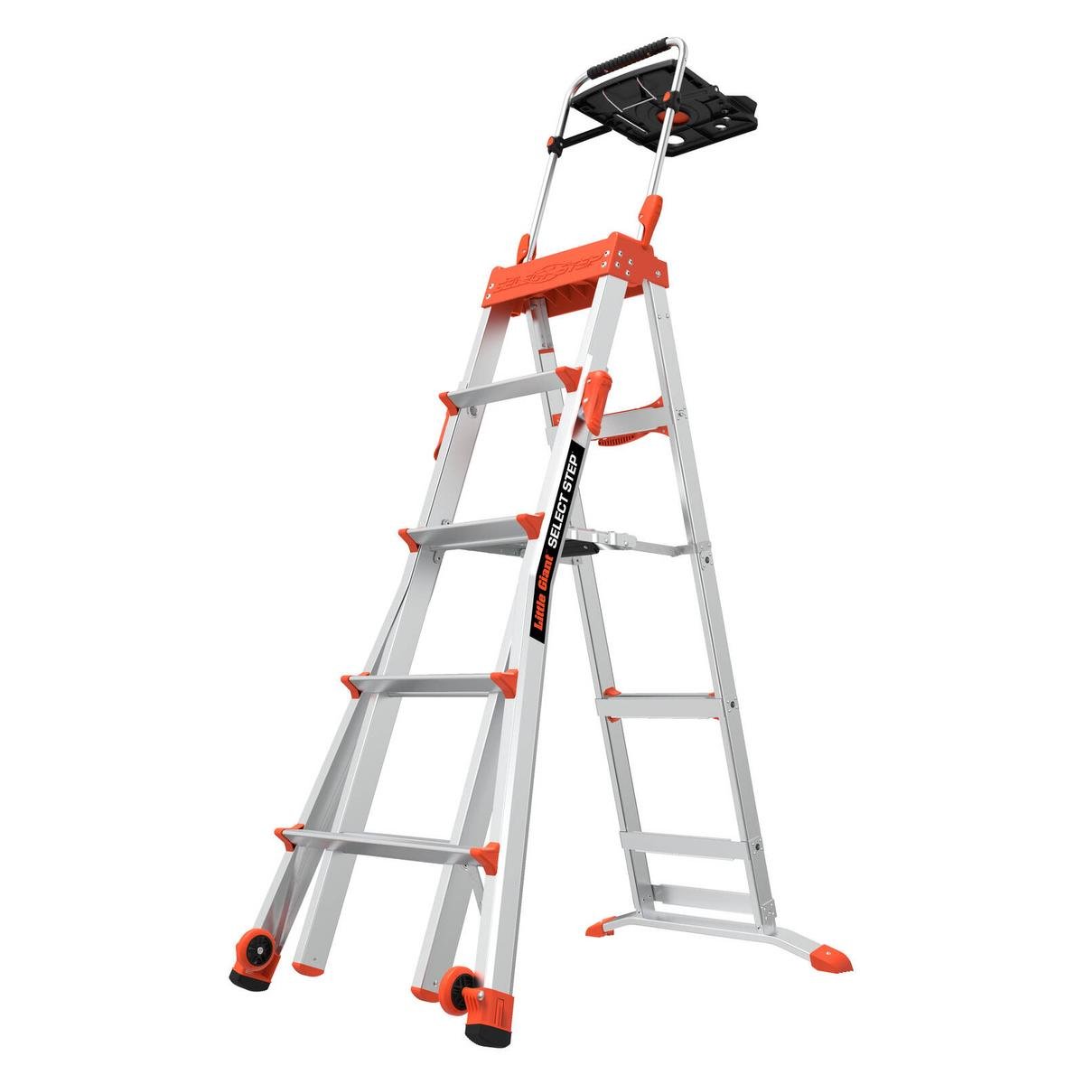 Little Giant 150kg 4-6 Step Alloy Select Step Platform Ladder ...