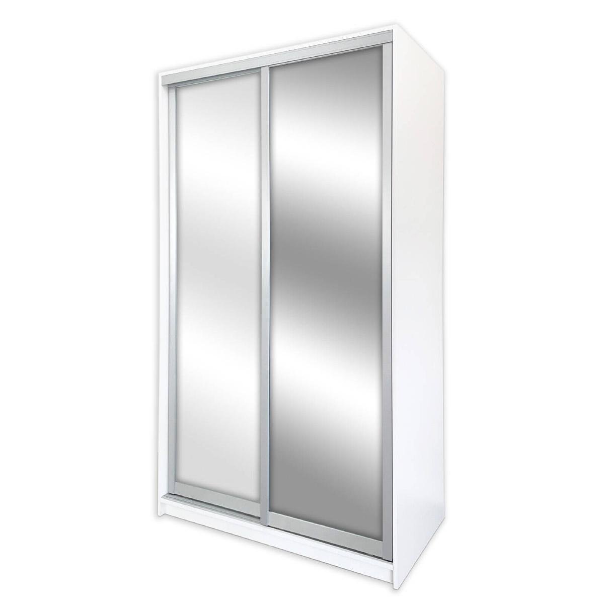 Bedford 1150mm 2 Door Sliding Robe Bundle with White and Mirror Glass ...
