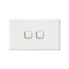 HPM Excel 2 Gang Horizontal Wall Switch - Bunnings Australia