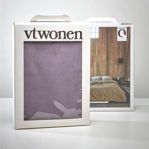 VTWonen Queen Natural Pale Colouring Natural Cotton Quilt Cover Set ...
