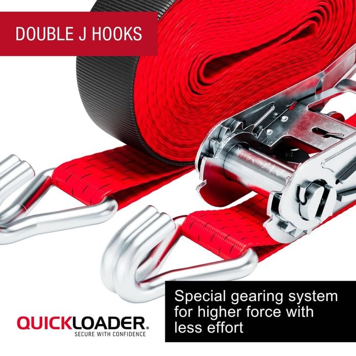 Quickloader Ratchet Strap Tie Down 10m 2500kg Lashing Capacity ...
