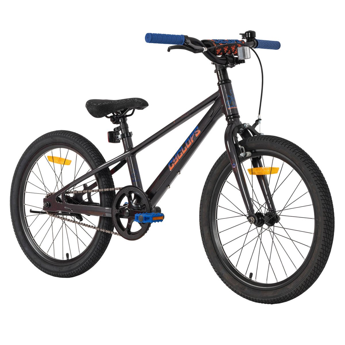 Cyclops 50cm Magnesium Kids Black/Blue Bike - Bunnings Australia
