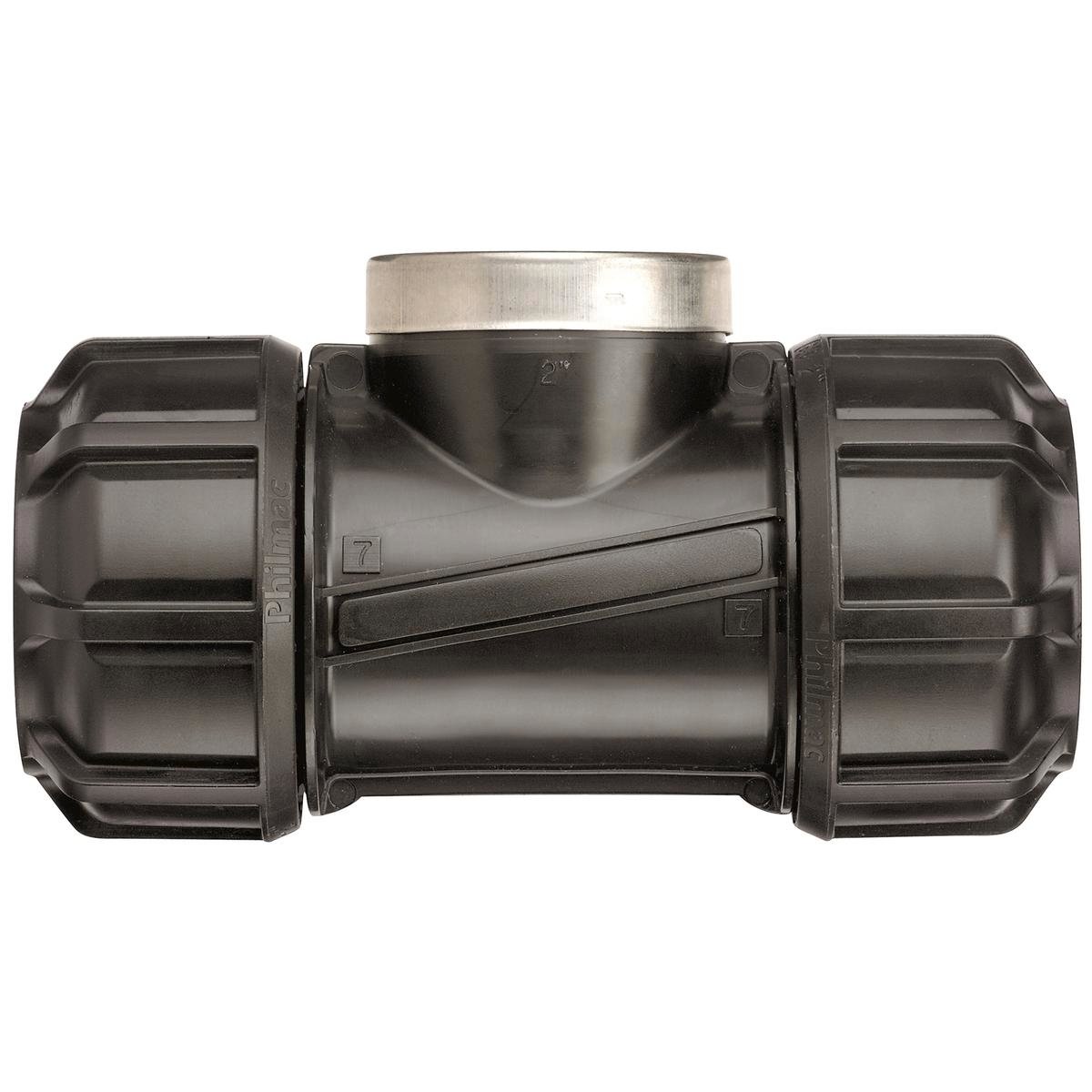 Philmac Metric 25mm x 25mm x 3/4" Poly x Poly x FI BSP Tee - Bunnings ...