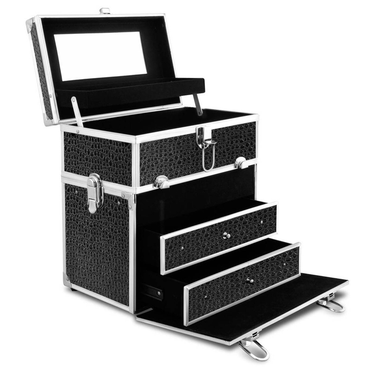 Embellir Beauty Case Makeup Travel Bag Large Organiser Portable ...