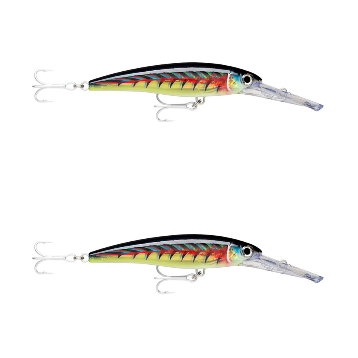 2x Rapala 16cm X Rap Magnum 30 Deep Diving Trolling Lures - HD Lime ...
