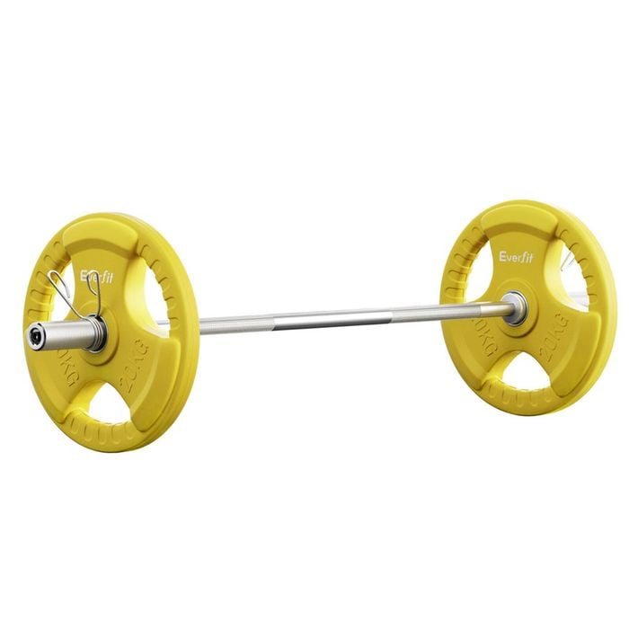 Everfit 46kg Barbell Set 120cm - Bunnings Australia