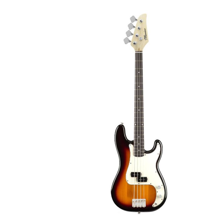 Freedom 4 String Electric Bass Guitar Sunburst - Bunnings Australia