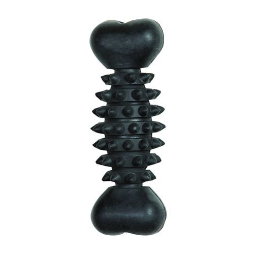 Gladiator 20cm Black Rubber Bone Dog Toy - Bunnings New Zealand