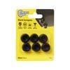 Surface Gard 22mm Black Round Rubber Bumper - 6 Pack - Bunnings Australia