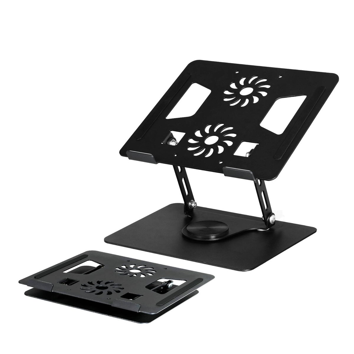 Traderight Adjustable Laptop Stand 360 Rotating Black - Bunnings Australia