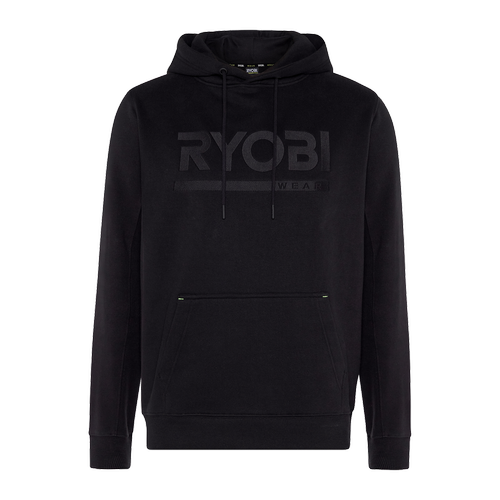 Ryobi Wear Black Graphic Logo Hoodie - Medium - Bunnings Australia