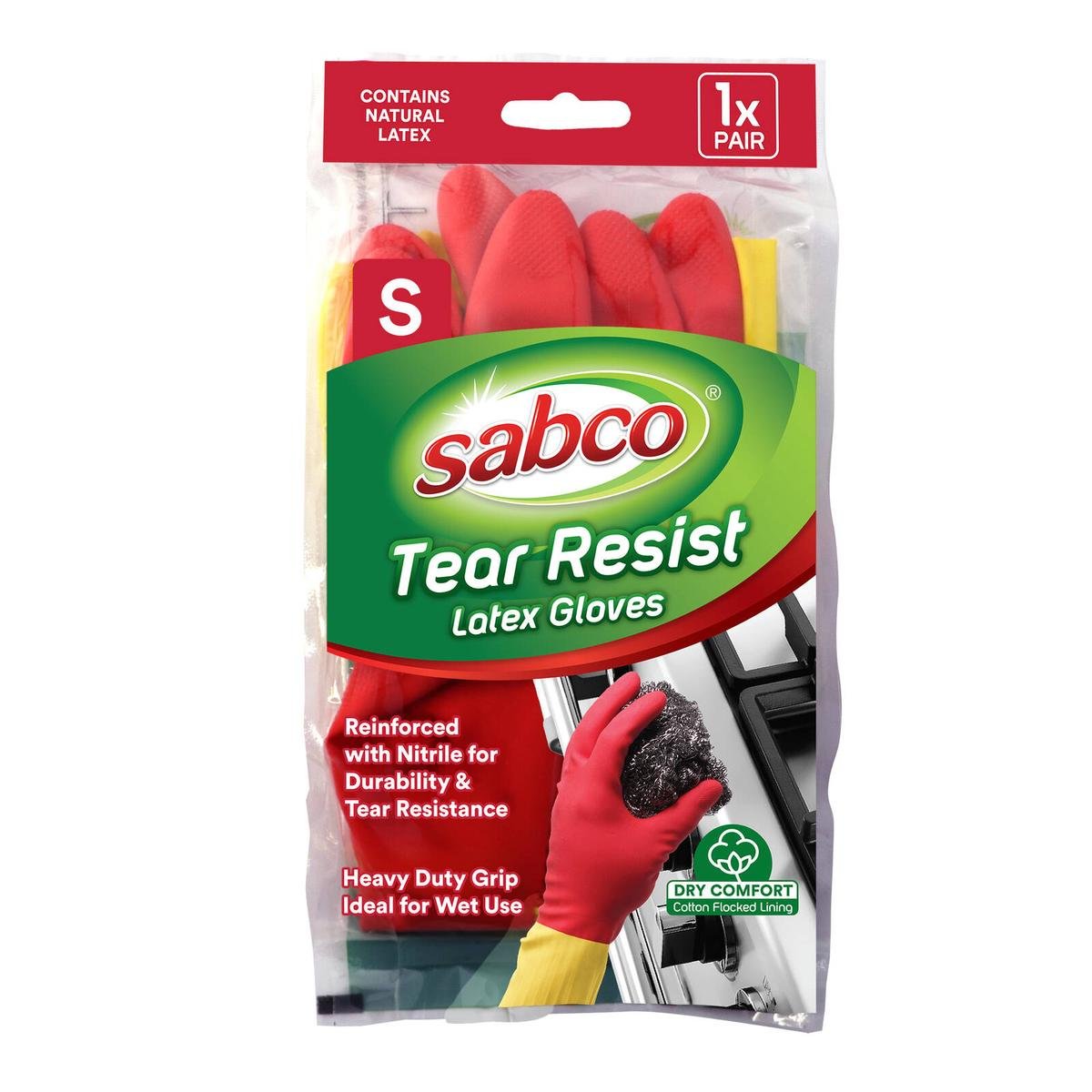 Sabco Tear Resist Gloves - 1 Pair - Small - Bunnings Australia