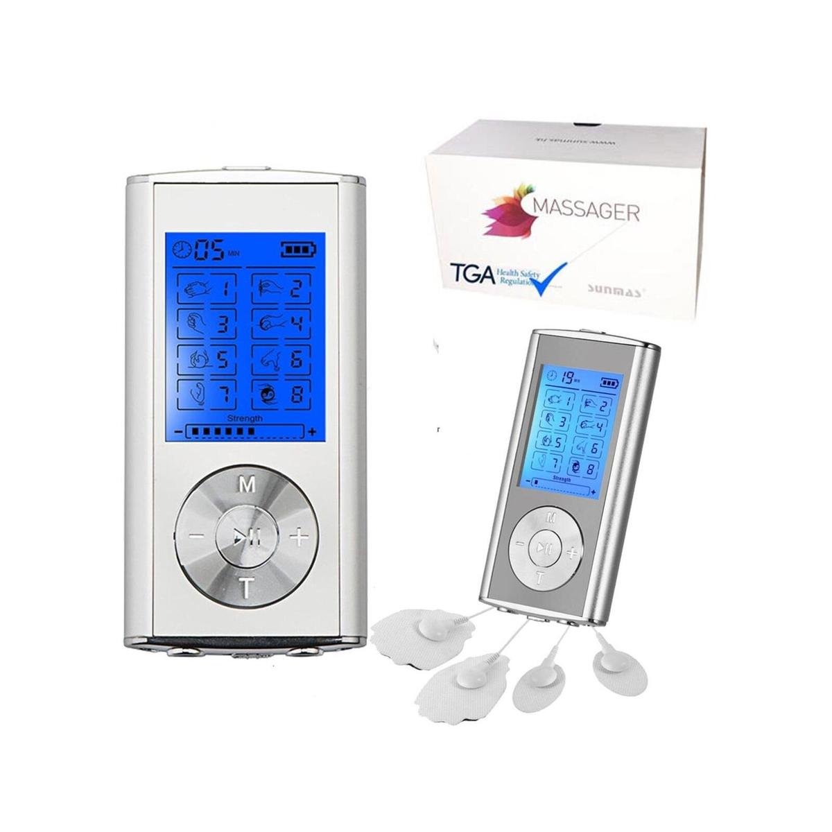 Dual Channel TENS Machine Pain Relief Physio Massager - Bunnings Australia