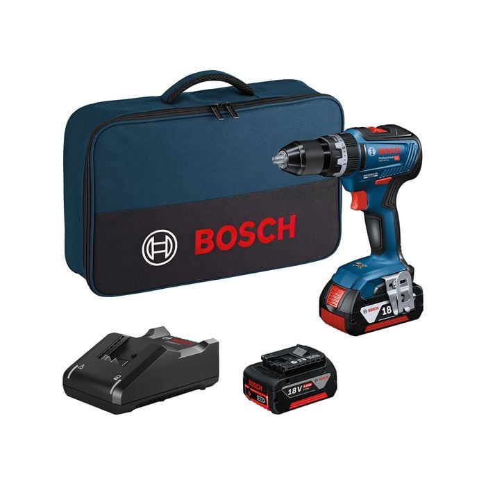 Bosch Blue 18V Brushless Hammer Drill Combo Kit with 2 x 4.0AH Batteries