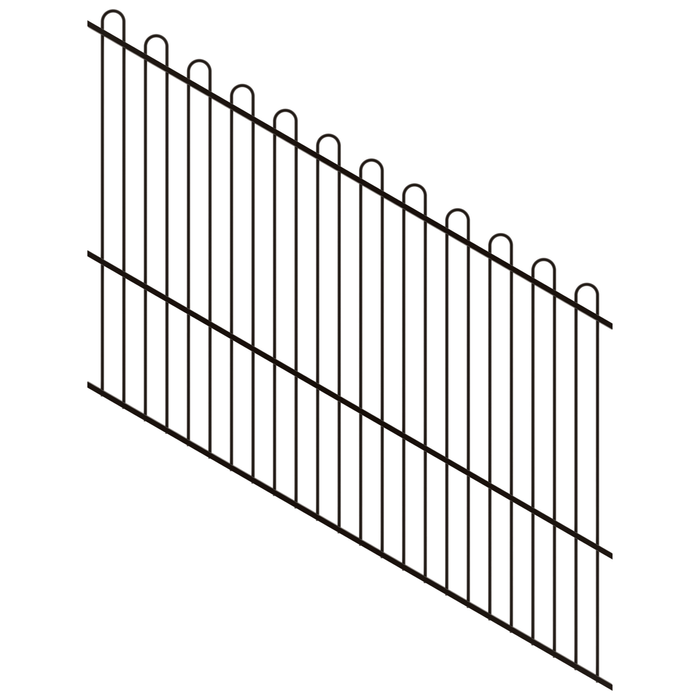 ProtectorAl 1201-2400W x 1800H Satin Black Loop Top Pool Fence Panel ...
