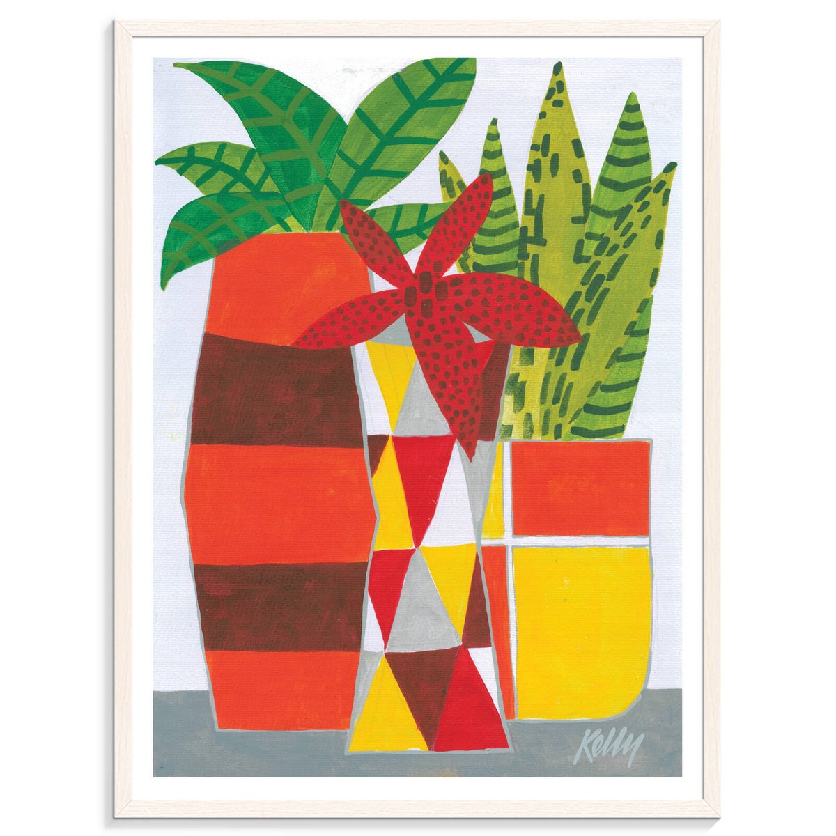 Artist Lane "Ceramica" by Kelly - 41x51cm White Framed Print - Bunnings ...