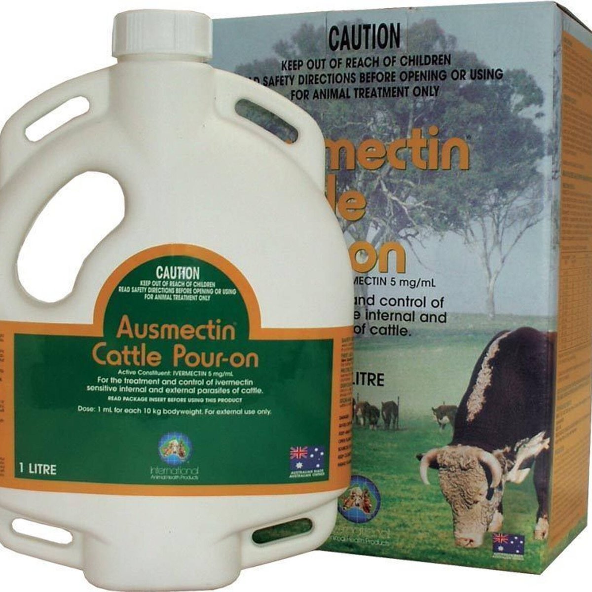 International Animal Health Ausmectin Cattle Pour On Treatment 1L ...
