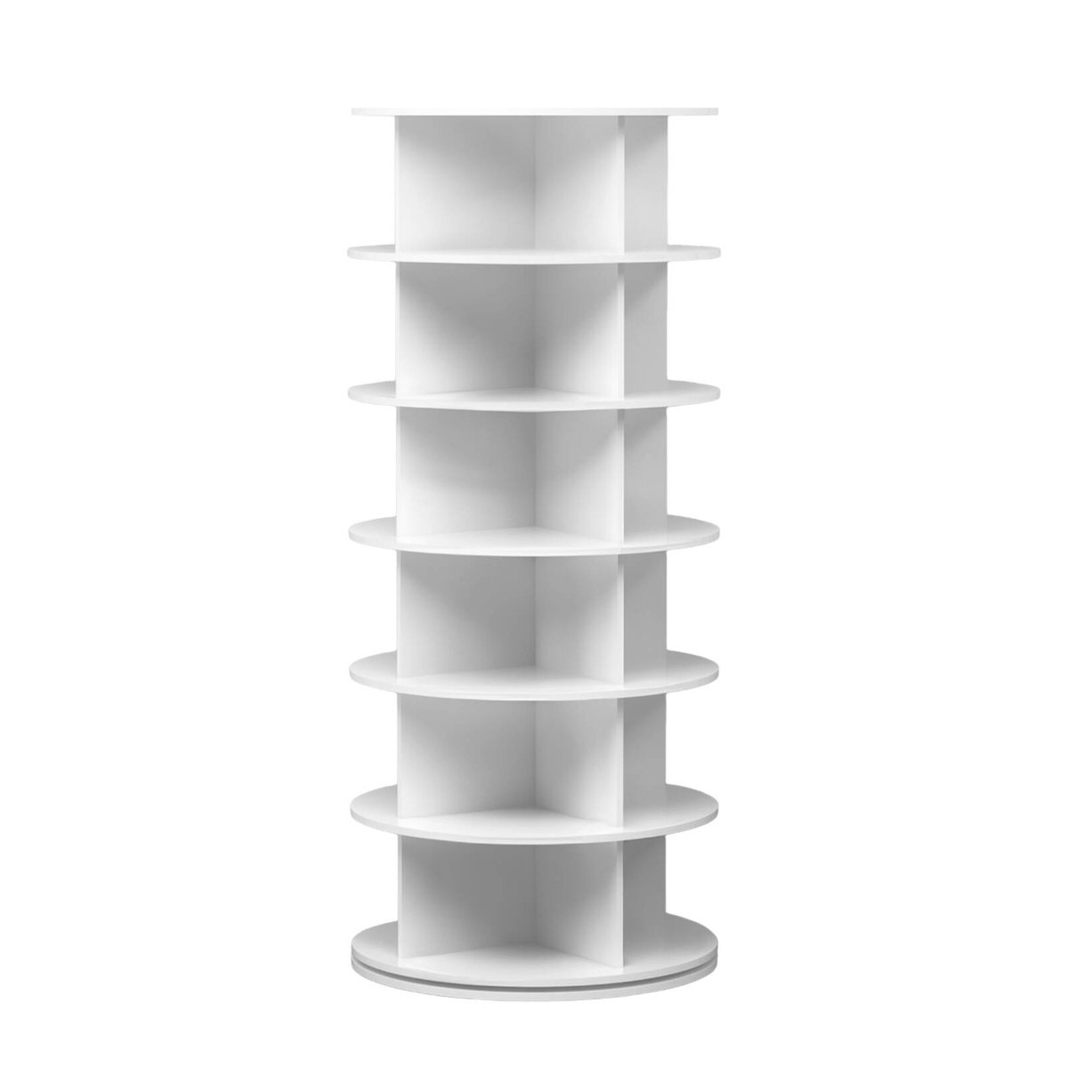 Lauft 6 Tier 360 Swivel Rotating Shoe Rack Tower Book Storage Display ...
